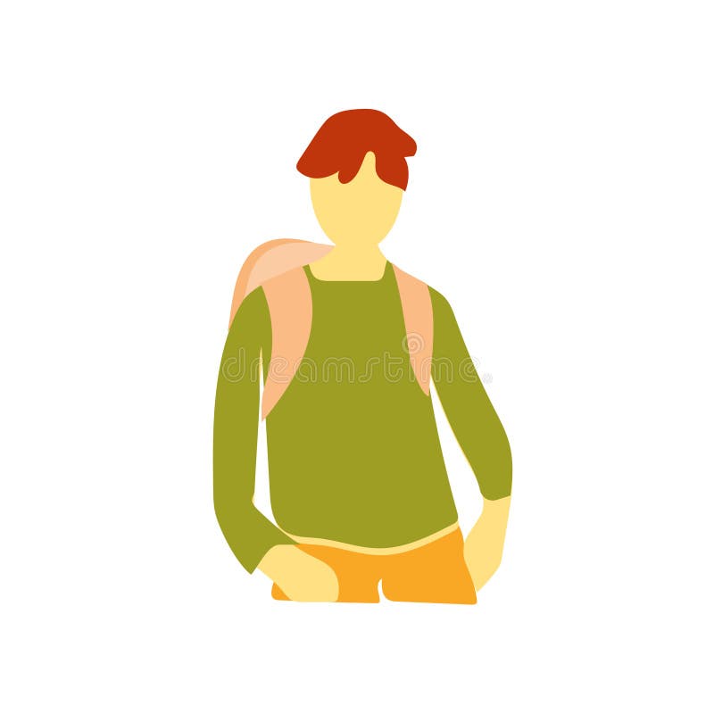 Student Boy Vector Vector Sign and Symbol Isolated on White Background ...