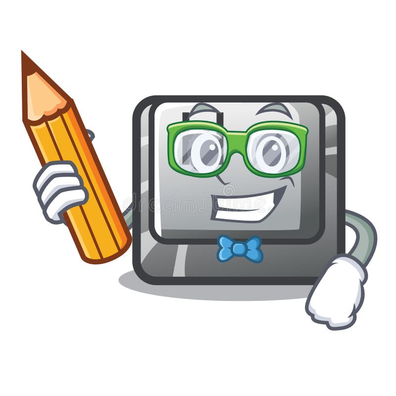 Student Button H in the Shape Cartoon Stock Vector - Illustration of ...