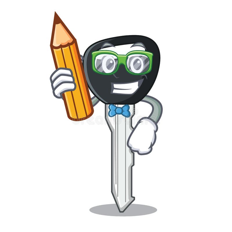 Student Car Key with Remote Cartoon Control Stock Vector - Illustration ...