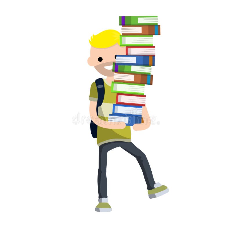 Carrying Heavy Backpack Cartoon Stock Illustrations – 41 Carrying Heavy ...