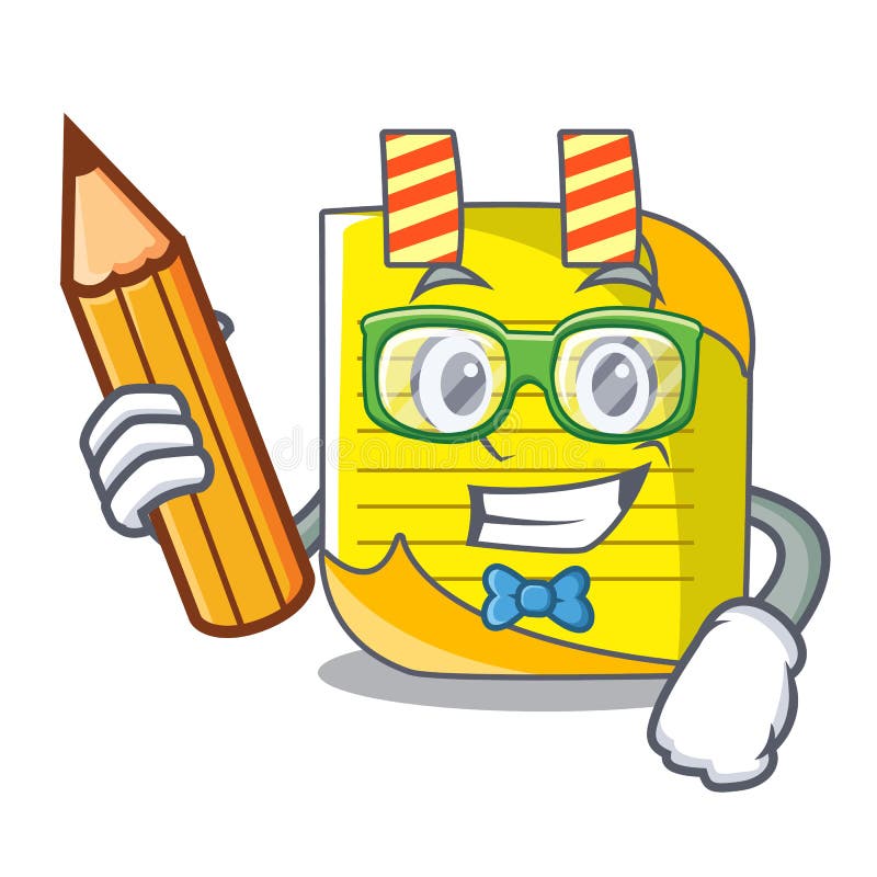 Student Cartoon Note Paper with Conceptual Idea Stock Vector ...