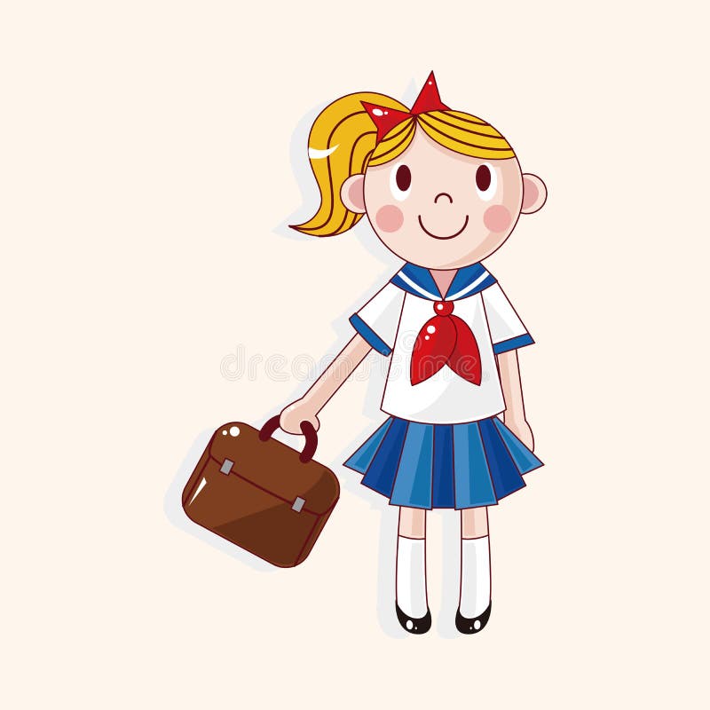 Student Cartoon Theme Elements Vector,eps Stock Vector - Illustration ...
