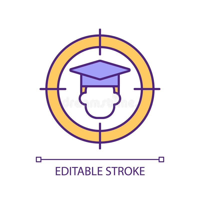 Student Centered Learning RGB Color Icon Stock Vector - Illustration of ...