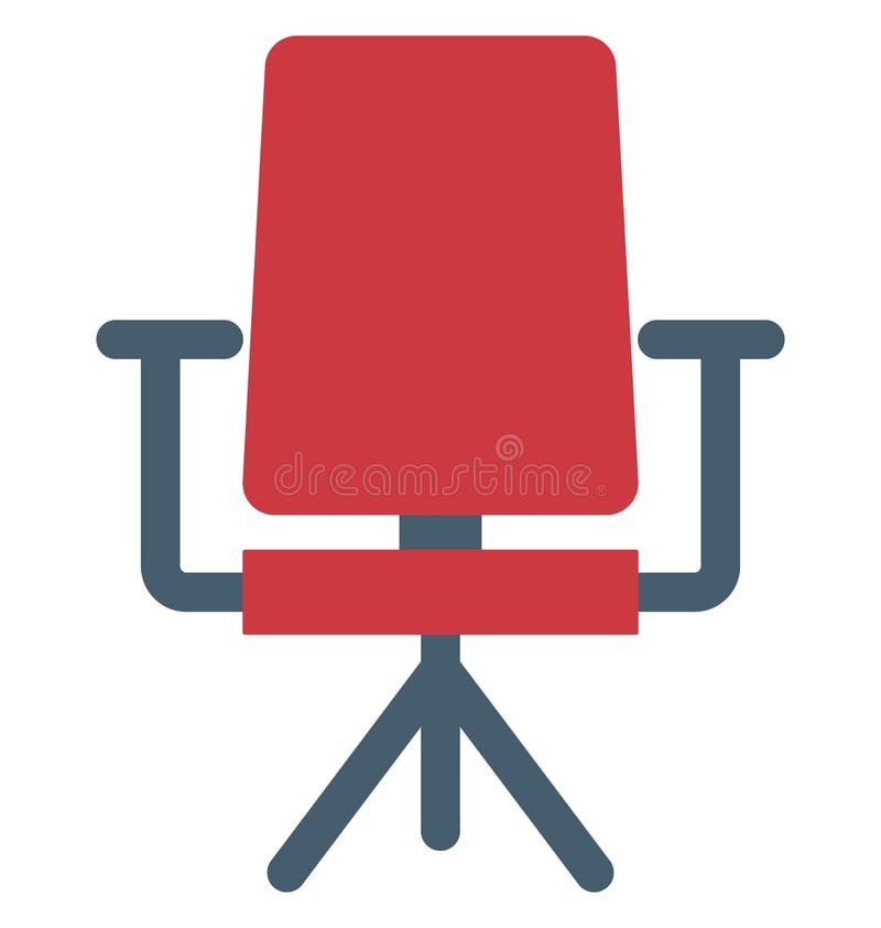 Student Chair Color Isolated Vector Icon that Can Be Easily Modified or ...