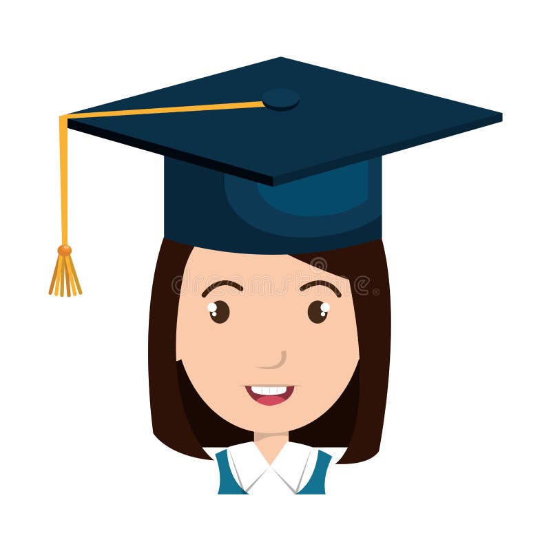 Cap Face Graduate Graduation Happy Smiley Stock Illustrations – 80 Cap ...
