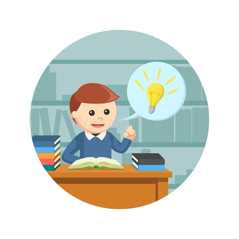 Student Character Profession Design Vector Black and White Stock Vector ...