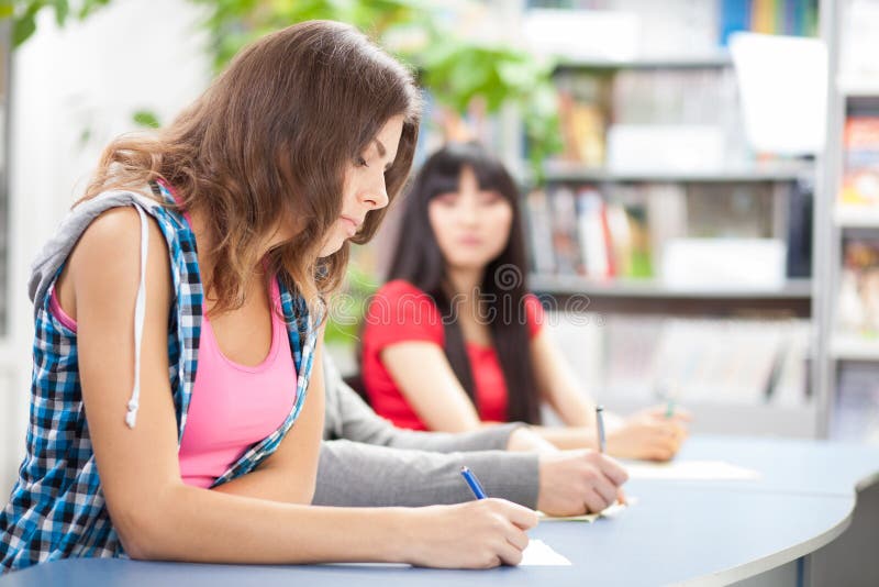 Student Cheating at Test Exam Stock Photo - Image of indoor, knowledge ...