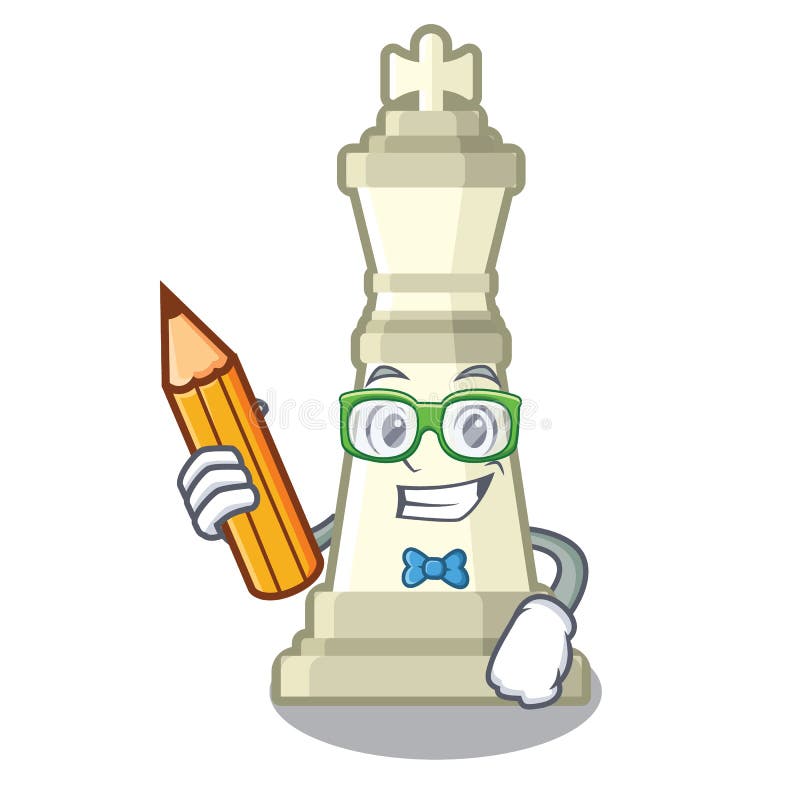 Student Chess King on a the Mascot Stock Vector - Illustration of game ...