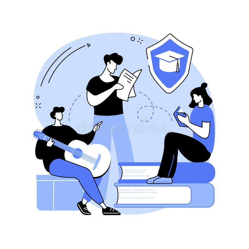 Student Club Abstract Concept Vector Illustration. Stock Vector ...