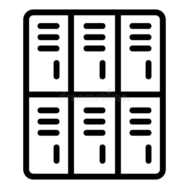 Student Club Locker Room Icon Outline Vector. Education Study Stock ...