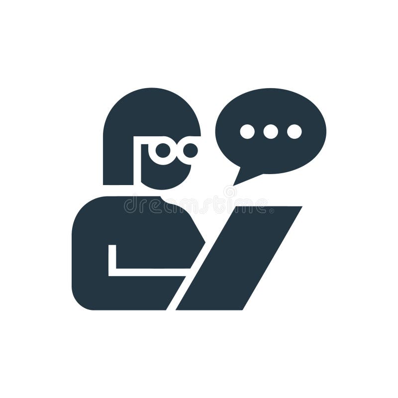 Student Communication Knowledge Icon Stock Vector - Illustration of ...