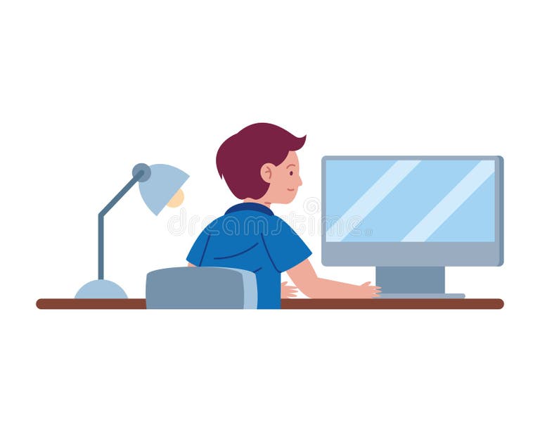 Pupil Computer Stock Illustrations – 8,124 Pupil Computer Stock ...