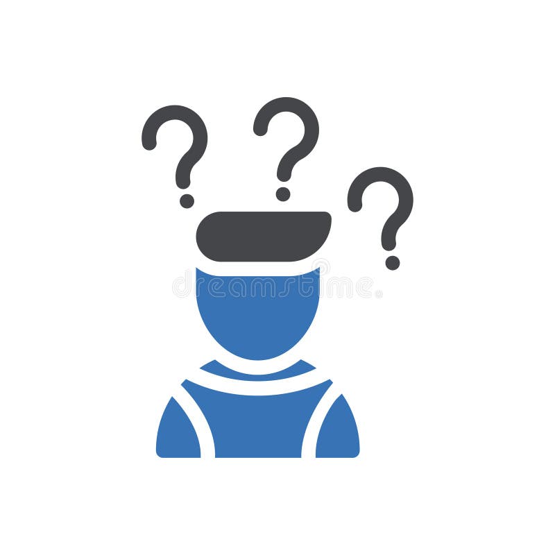 Student confused stock vector. Illustration of question - 216654837