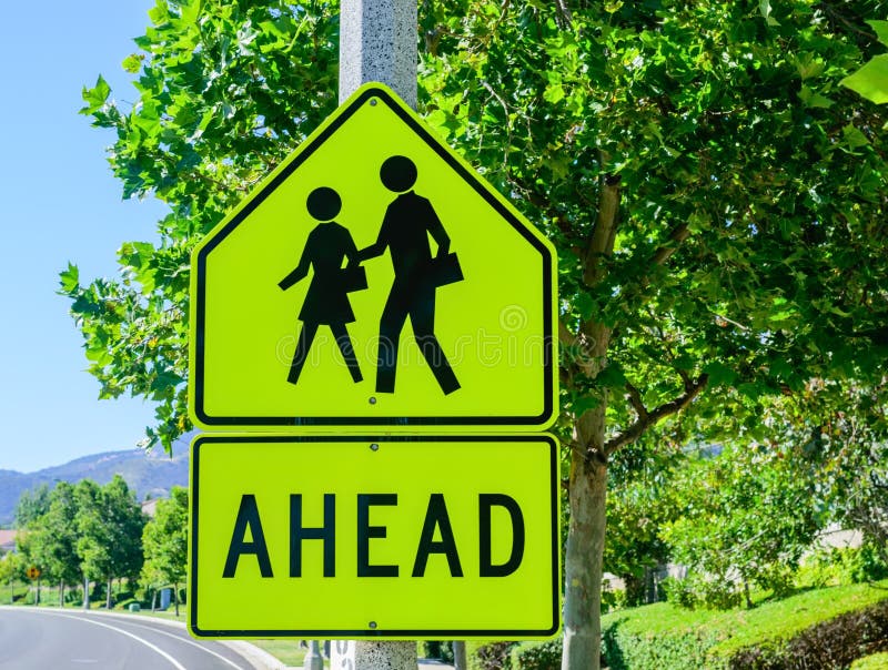 Walking Zone Ahead Sign Stock Photos - Free & Royalty-Free Stock Photos ...