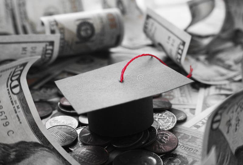 Student Debt in Black & White High Quality Stock Image - Image of macro ...
