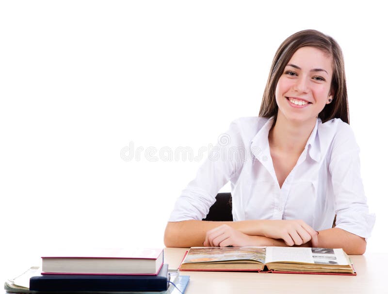 School boy student at desk stock photo. Image of caucasian - 18906200