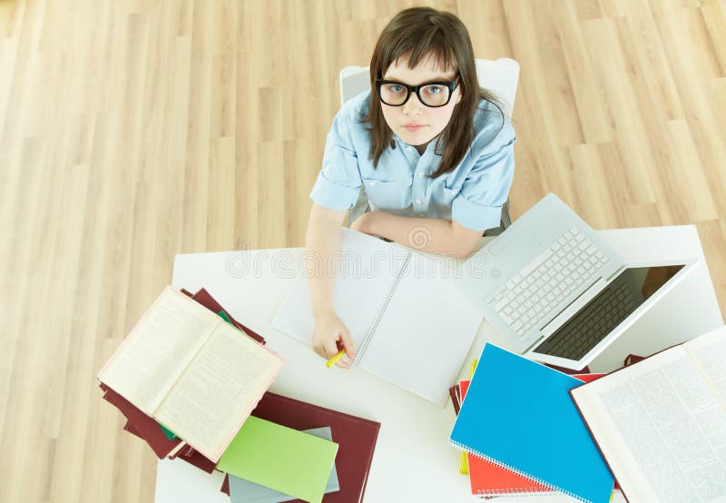 Student by the desk stock photo. Image of education, knowledge - 33381932