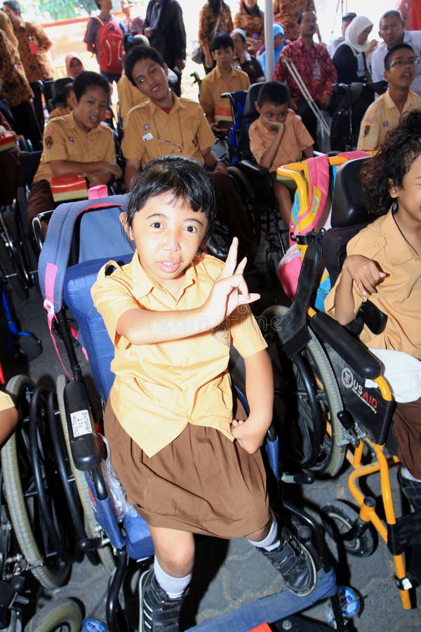 Student with disabilities editorial stock photo. Image of java - 46293493