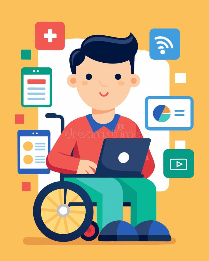 A Student with Disabilities Uses an App Designed Specifically for ...