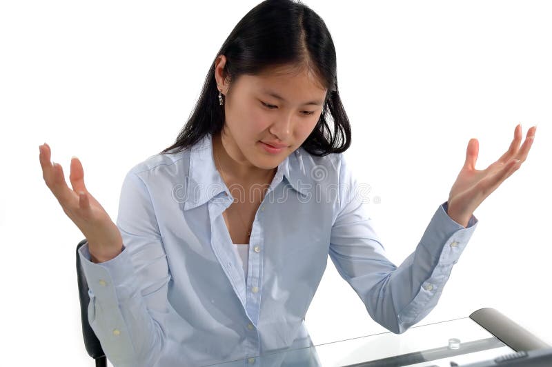 Student Dismay stock image. Image of ling, computer, student - 62447