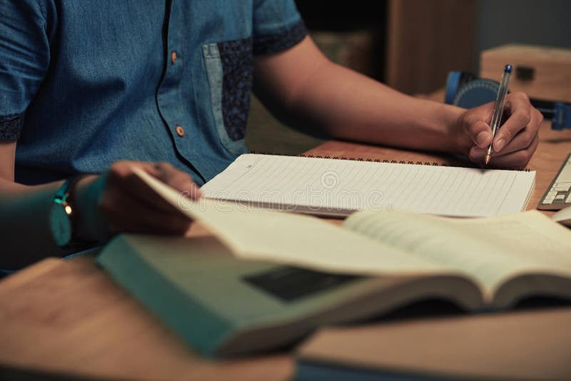 Student doing homework stock photo. Image of university - 120527722