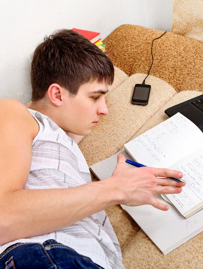 Student doing Homework stock image. Image of prepare - 63785247