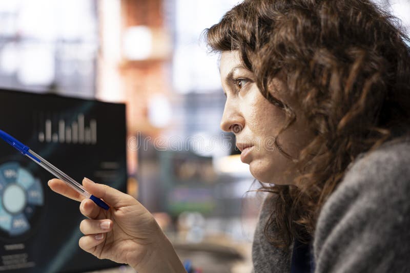 Student Doing Online Learning for Career Business Development Stock ...