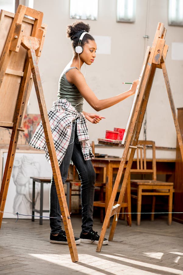 Student Drawing at the University Stock Photo - Image of indoors ...