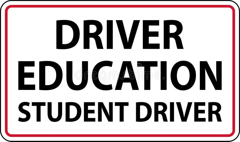 Student Driver Magnetic Car Sign, Driver Education Student Driver Stock ...