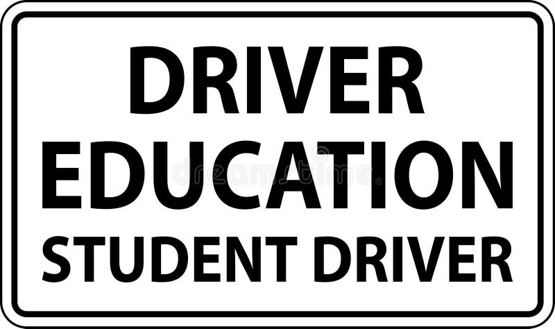 Student Driver Magnetic Car Sign, Driver Education Student Driver Stock ...