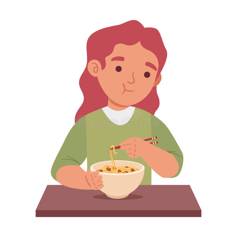 Student Eating Lunch Stock Illustrations – 1,555 Student Eating Lunch ...