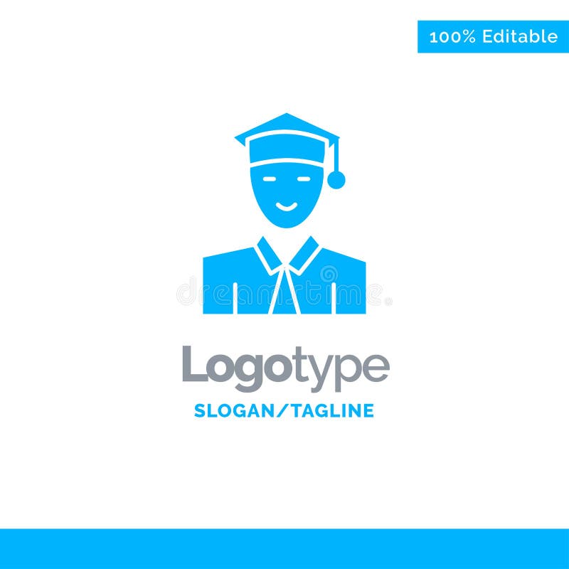 Student, Education, Graduate, Learning Blue Business Logo Template ...