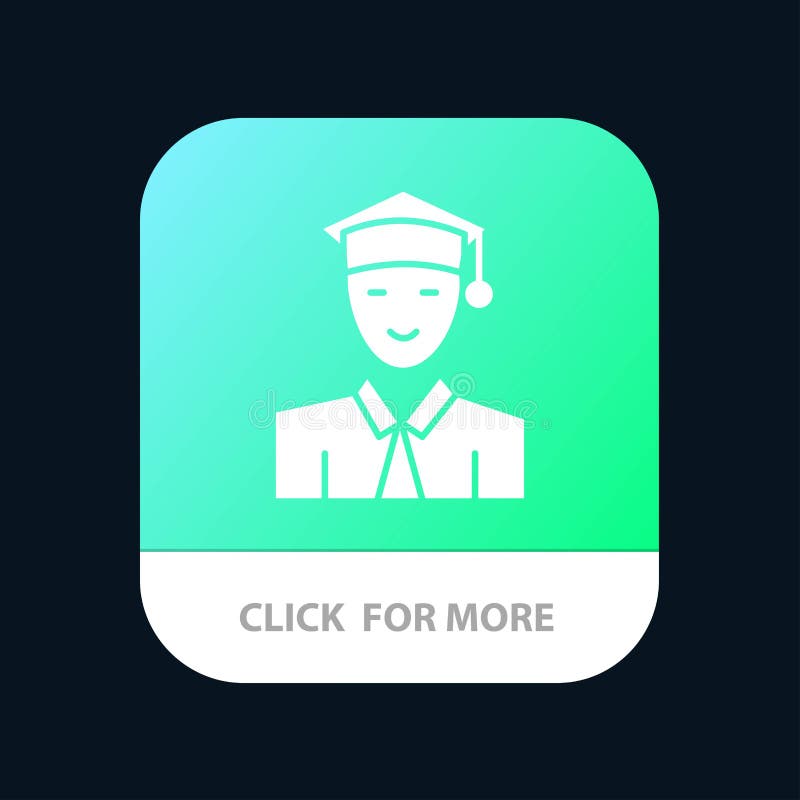 Student, Education, Graduate, Learning Mobile App Icon Design Stock ...