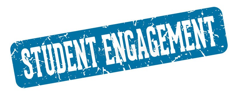 Student Engagement Rectangular Sign. Student Engagement Stamp Stock ...