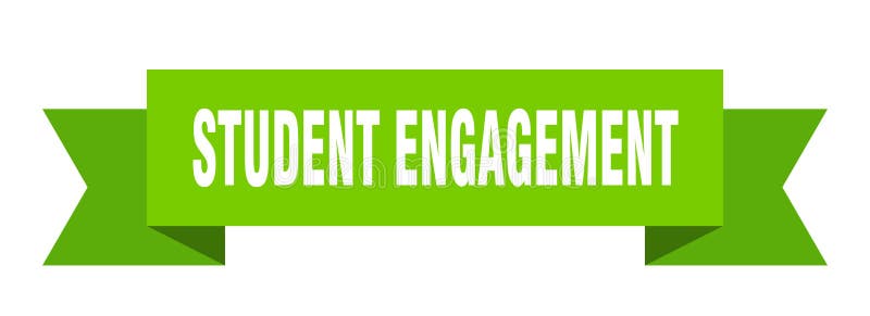Student engagement ribbon. stock vector. Illustration of flyer - 191271132