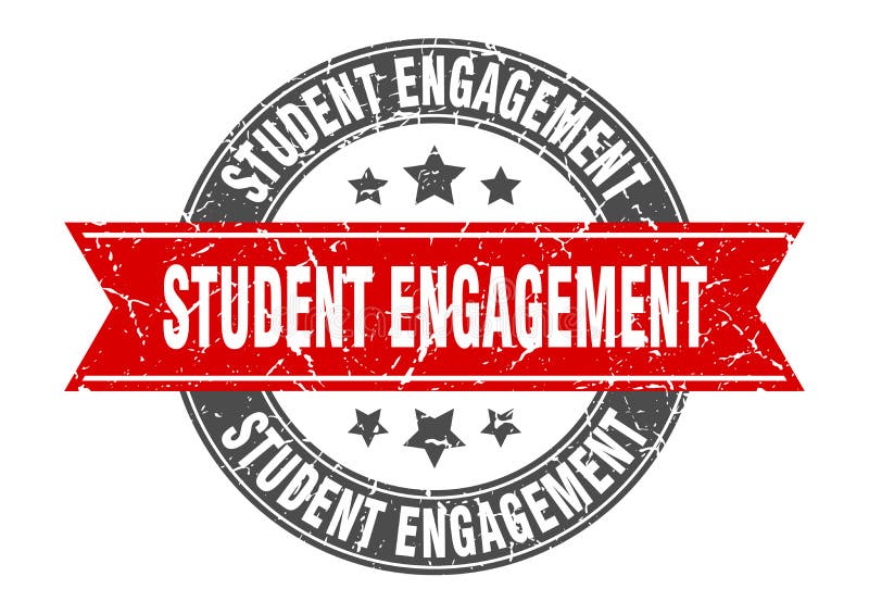 Student engagement stamp stock vector. Illustration of white - 196581709