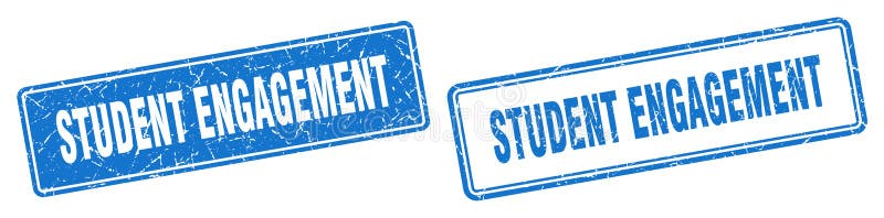 Student Engagement Stamp Set. Student Engagement Square Grunge Sign ...