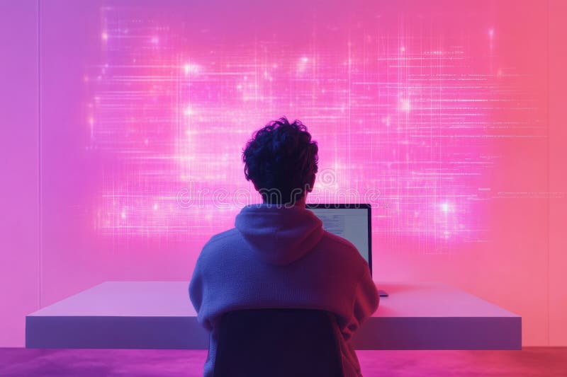 Student Engages in AI Driven Virtual Learning Environment at Home ...