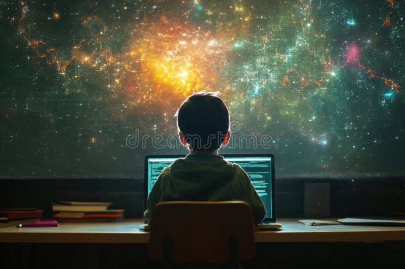 Student Engages with AI in Virtual Learning, Exploring the Universe ...