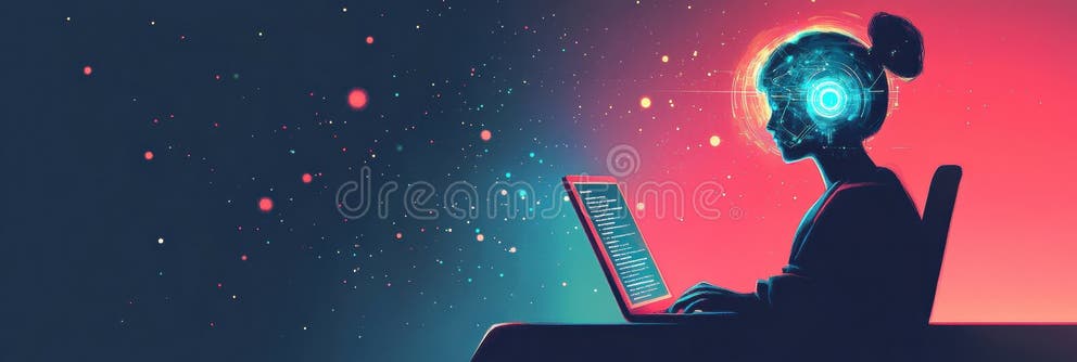 Student Engages with AI in Virtual Learning Space As Technology Transforms Education at Home ...