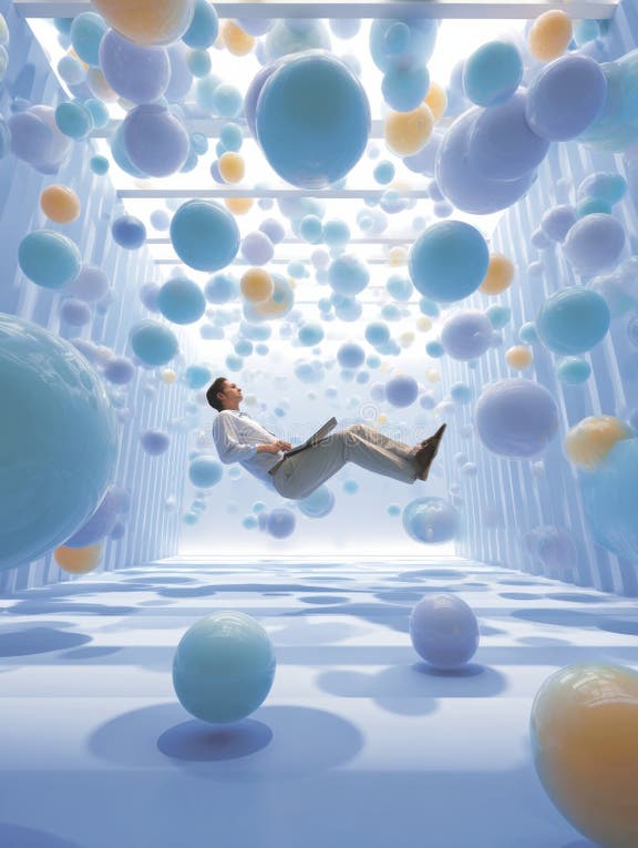 Student Engages in Immersive Learning Experience while Floating in a ...