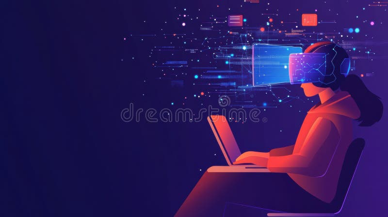 Student Engages in Virtual Learning with Advanced AI Tools in a Dynamic ...