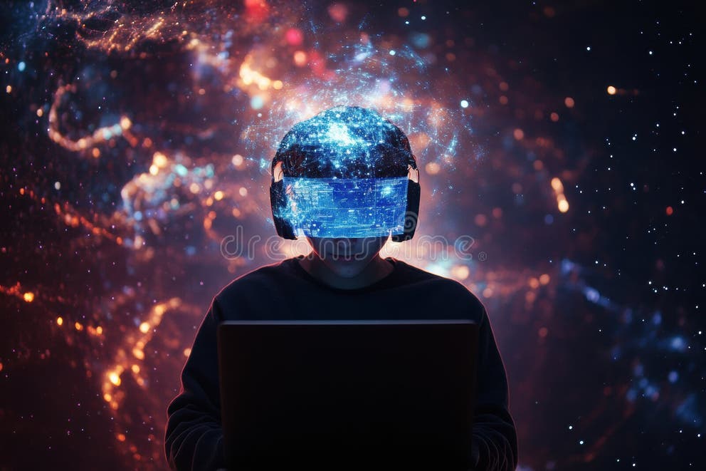 Student Engages with Virtual Learning Powered by AI while Immersed in a ...