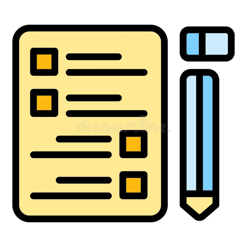 Student Exam Icon Vector Flat Stock Illustration - Illustration of talk ...