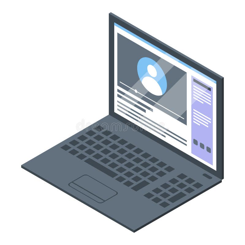 Student Exam Notebook Icon, Isometric Style Stock Vector - Illustration ...