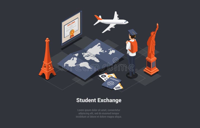 Student Exchange, Work and Travel Program. Boy Exchange Students ...