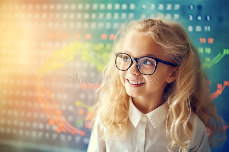 Student Explaining a Complex Math Problem To Her Classmates, Smart Kid ...