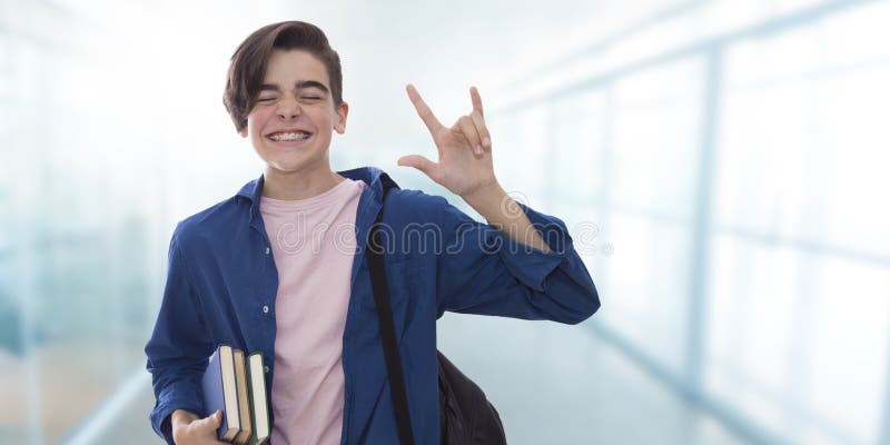 Student with an Expression of Success Stock Photo - Image of learning ...