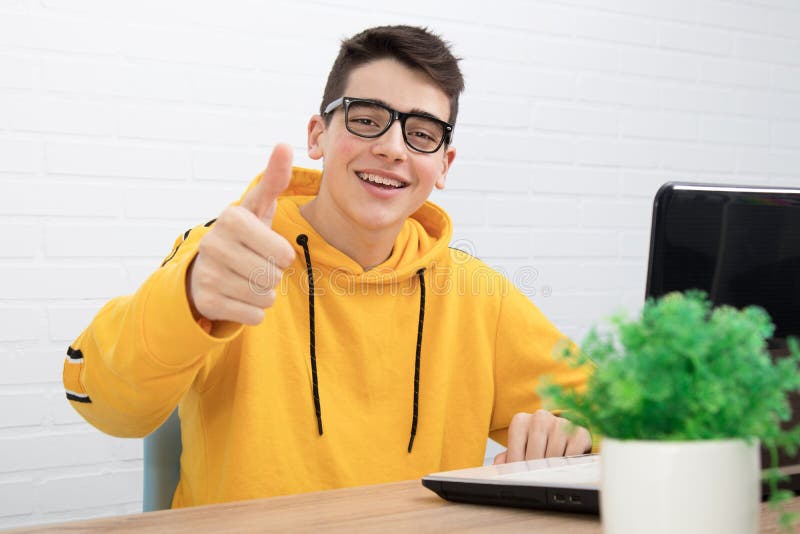 Student with an Expression of Success Stock Photo - Image of caucasian ...
