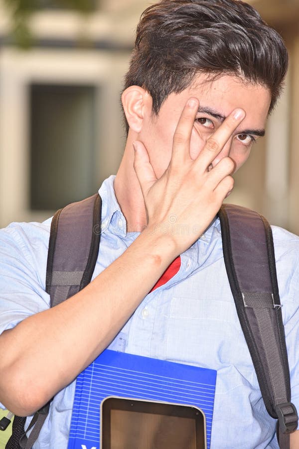 Student and Fear with Books Stock Photo - Image of fear, pupils: 146692472